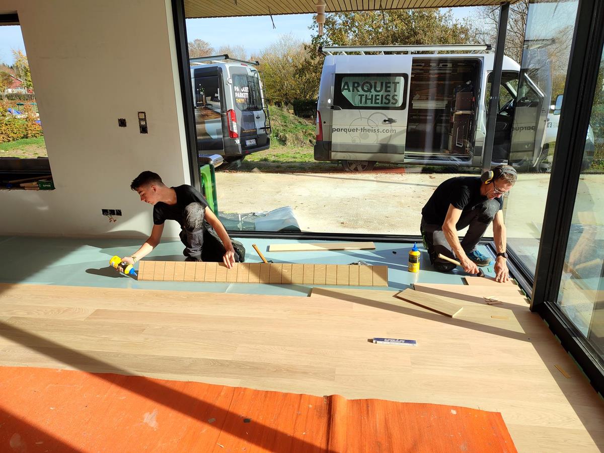 Pose du sol - Services - Parkett Theiss: vos experts en parquet